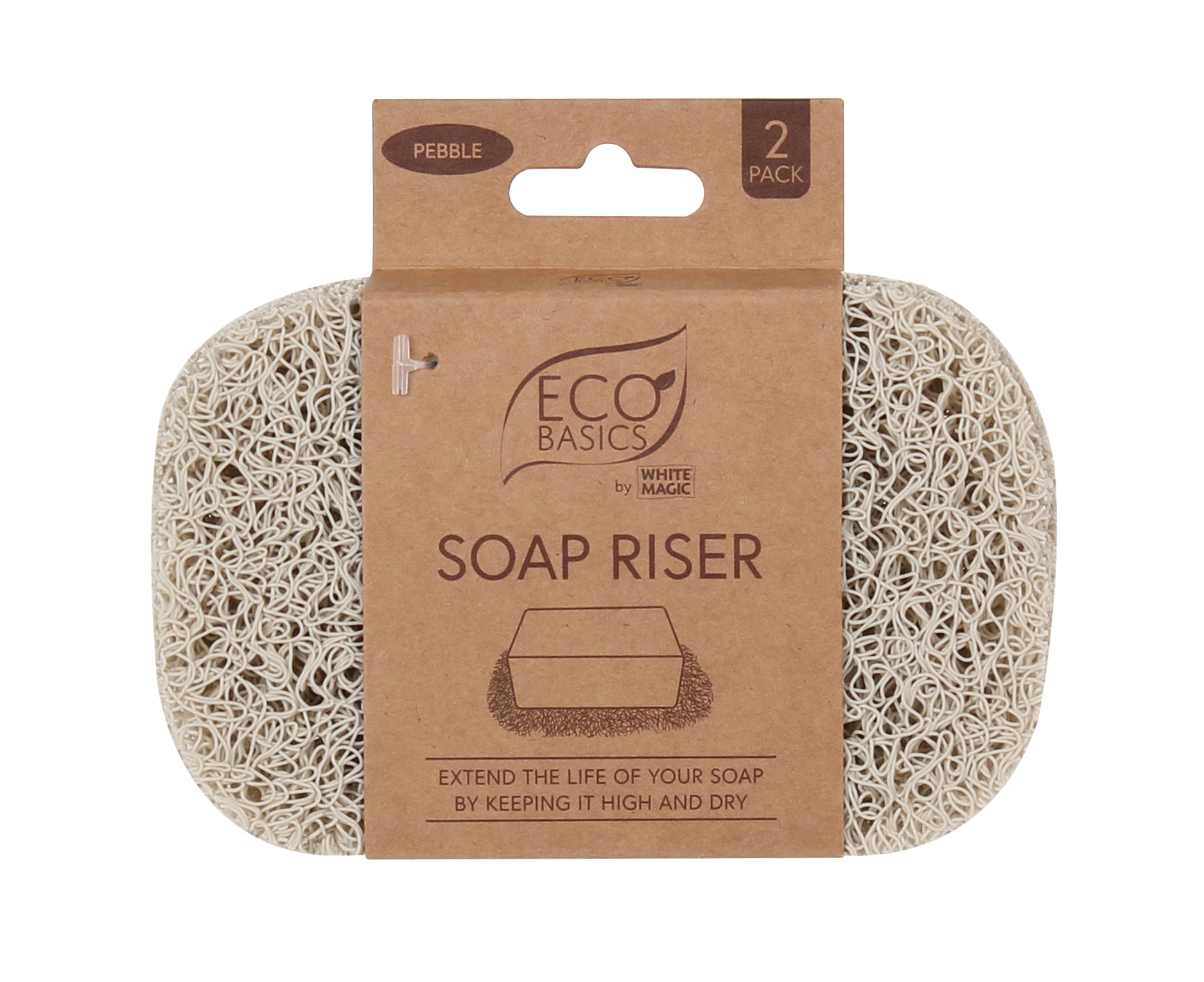 White Magic Soap Riser - Pebble Two Pack – CharlieHorseToys