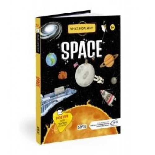 Sassi What How and Why Space Book and Poster – CharlieHorseToys